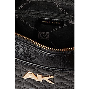 Anne Klein Quilted Camera Crossbody Black One Size