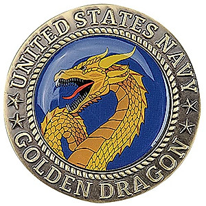 Navy Golden Dragon Challenge Coin