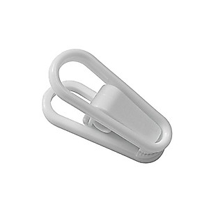 NAHANCO CLIP100 Plastic Tubular Hanger Clip (Pack of 100)