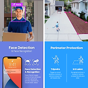 Amcrest 4K 32-Channel AI NVR (16-Port PoE) Smart NVR, Facial Recognition, Facial Detection & Vehicle Detection - Supports 32 x 4K IP Cameras, Supports up to 2 x 16TB HDD (Not Included) NV4232E-16P-EI