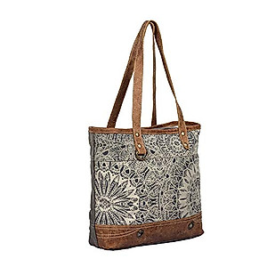 Myra Bag Objet d'art Upcycled Canvas Tote Bag S-1385