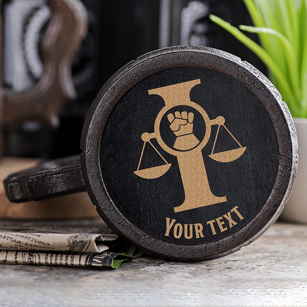 Adeptus Arbites Mug Wooden Beer Stein 17oz Gamer Mug Gift Boyfriend Personalized Anniversary Christmas Birthday Gifts For Gamer Husband Gifts For Him Beer Steins Beer Tankard K733