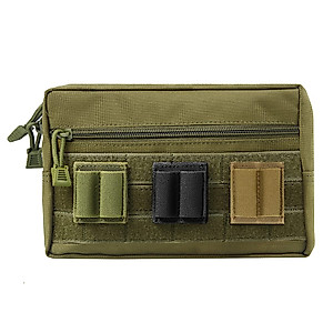 3 Packs 2-Round Ammo Cards 11mm-15mm Shotgun Shells Holder Ammunition Battery Pen Light Stick Tool Carrier Holder Pouch 800D Nylon