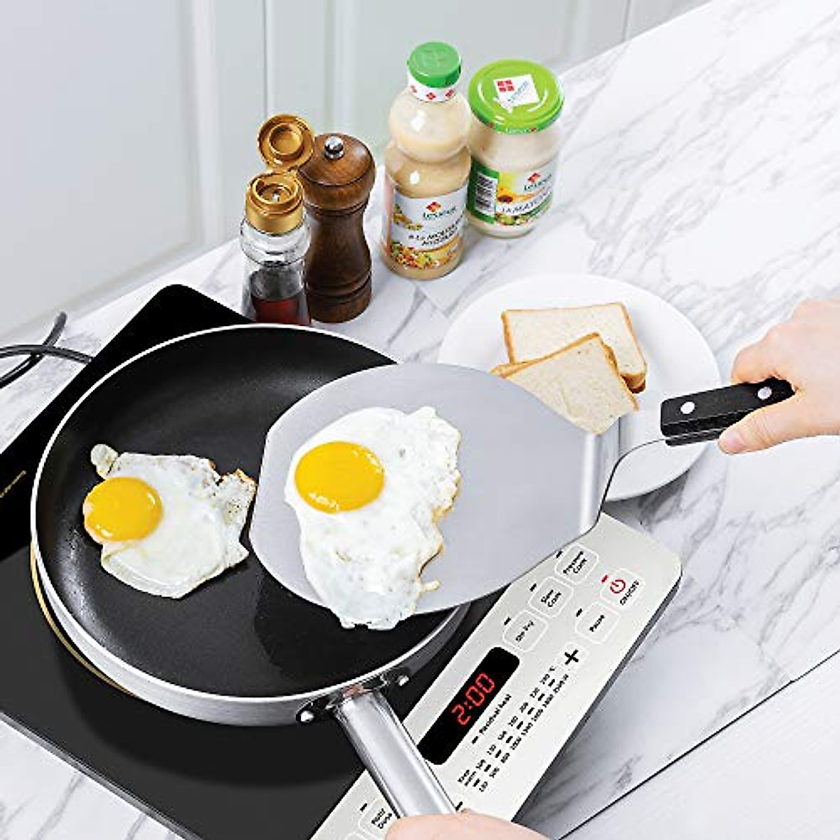 Fox Run Large Oversized Stainless Steel Turner, Cookie Spatula, 14.5-Inch