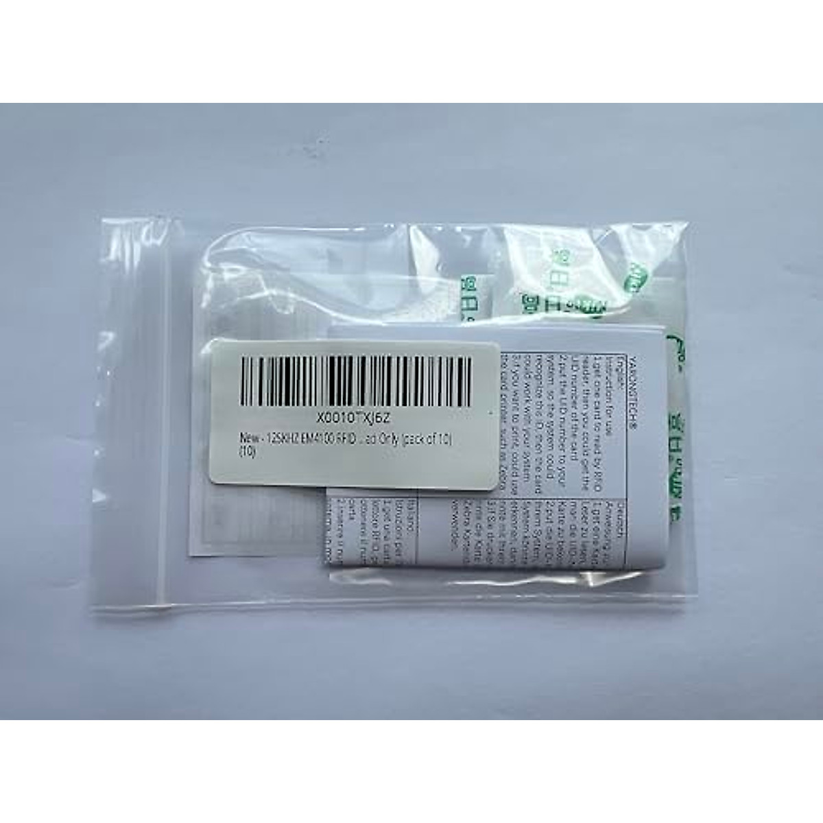 125KHZ EM4100 RFID Soft Paper Sticker Dia 30mm Read Only (Pack of 10)