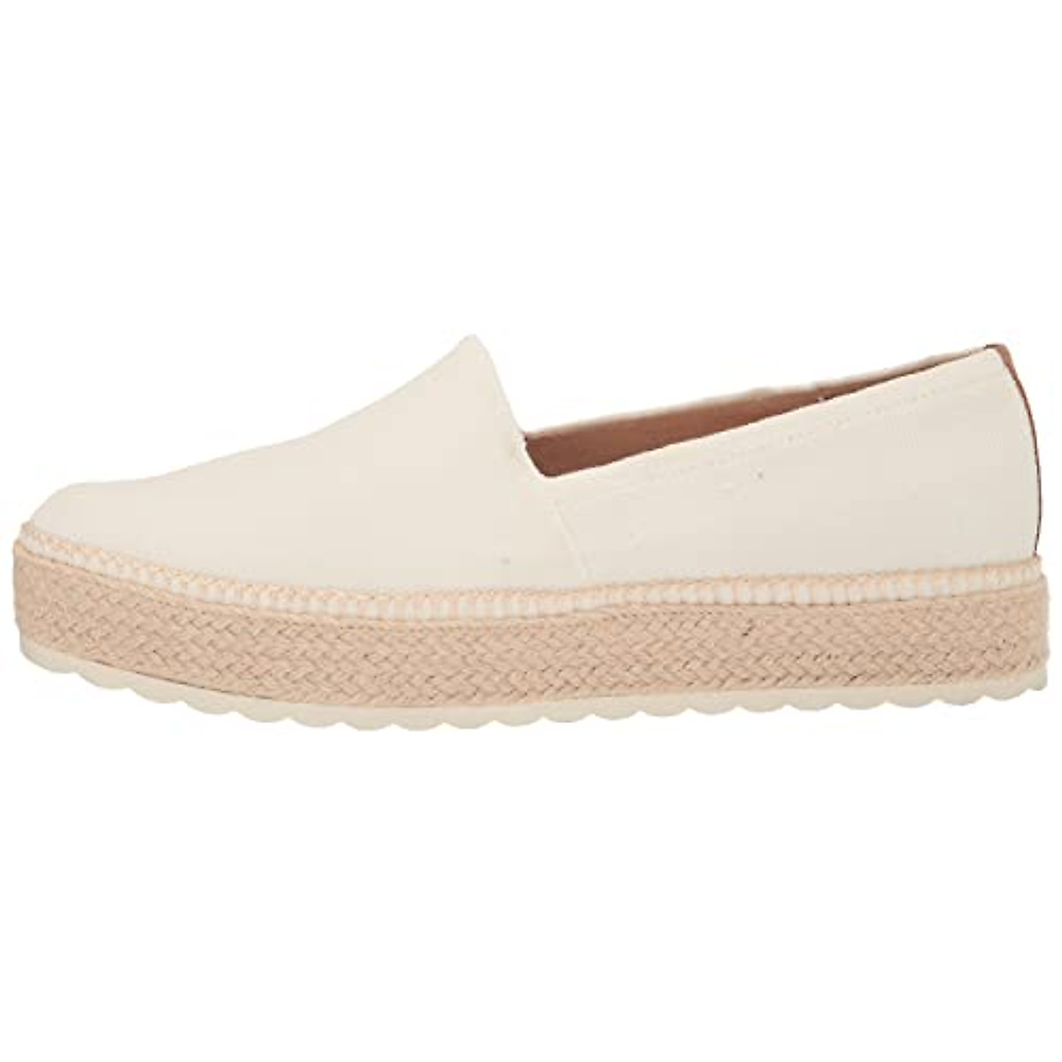 Dr. Scholl's Shoes Women's Sunray Espadrilles Loafer, White Canvas, 8.5