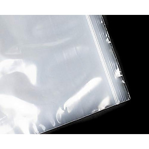 4 Mil - 2 Gallon - 13 x 15 Inch - Extra Heavy Duty Zippered Recloseable Plastic Freezer Bags (Pack of 100) with Date Labels