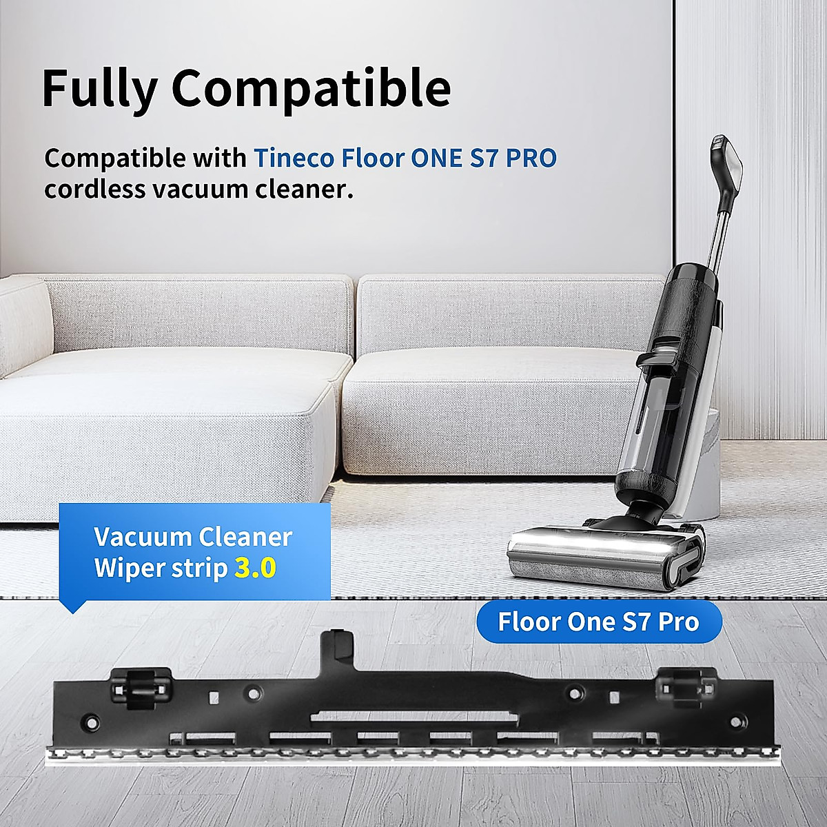 Vacuum Replacement Parts Wiper Strip Compatible with Tineco Floor ONE S7 PRO Cordless Vacuum Cleaners,Wet Dry Vacuum Cleaner Accessories