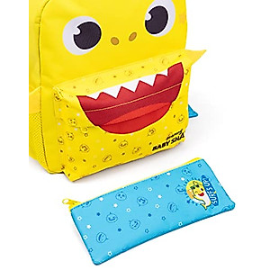 Baby Shark Backpack Set Toddlers Nursery Bag 4 Piece Lunch Box Water Bottle Pencil Case