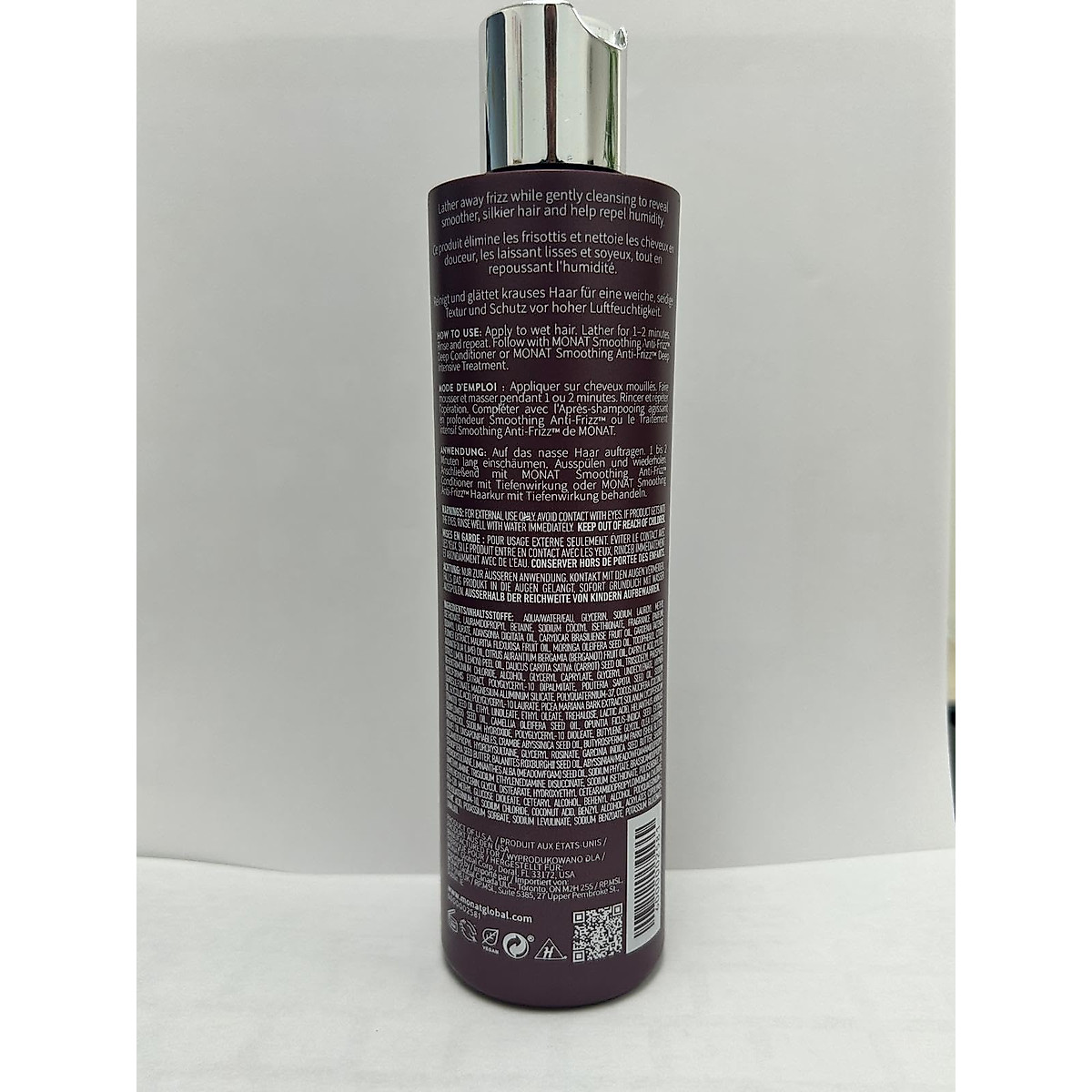 MONAT Smoothing Anti-Frizz Set - Natural Frizz Ease Shampoo & Frizz Dismiss Conditioner for Lightweight Frizz Control and Smooth, Shiny Hair