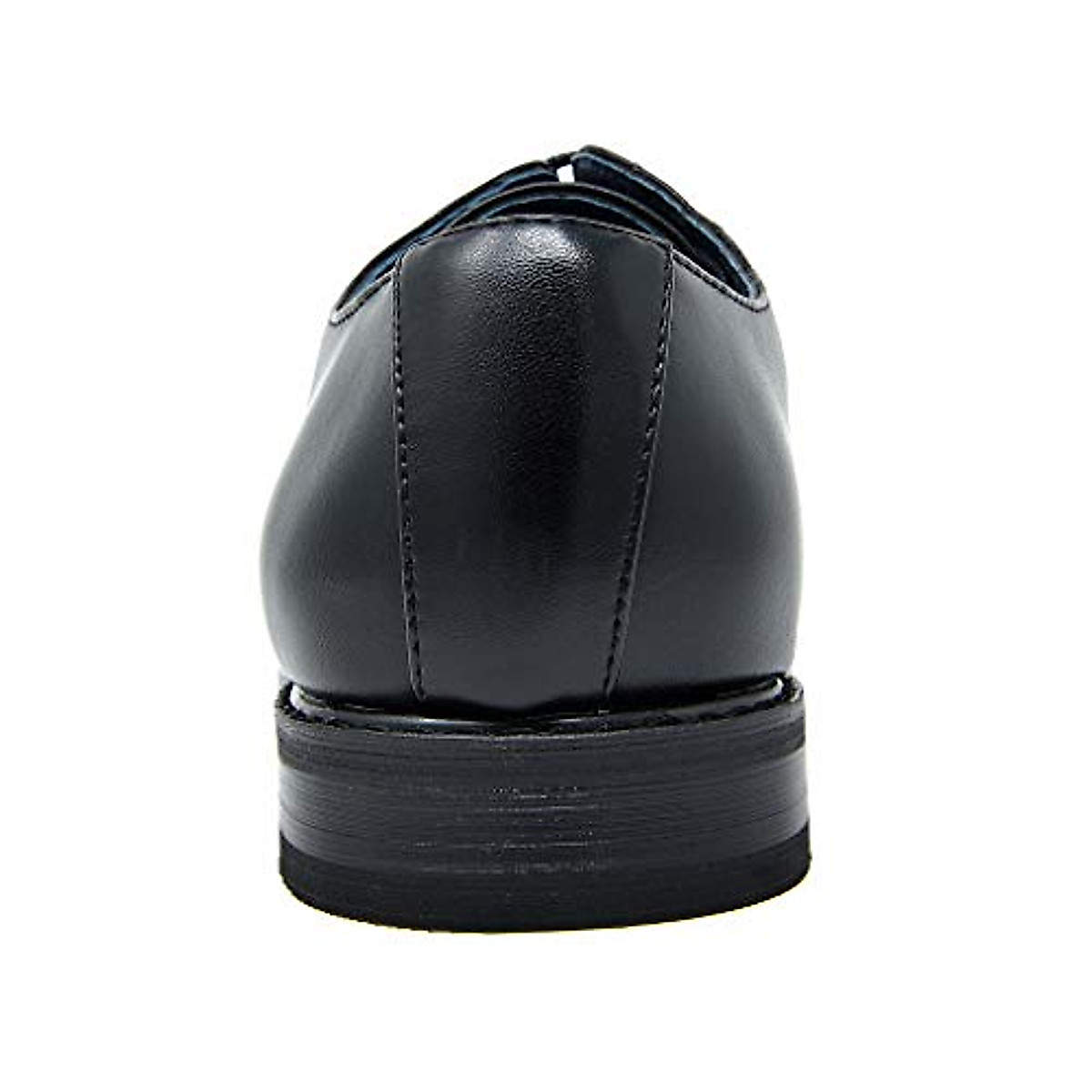 Bruno Marc Men's Prince-6 All Black Leather Lined Dress Oxfords Shoes Size 13 M US