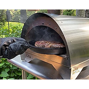 Cru Ovens Model 30 Outdoor Stainless Steel Portable Wood-Fired Pizza Oven, Pizza Peel + Embers Rake Included, Made in Portugal