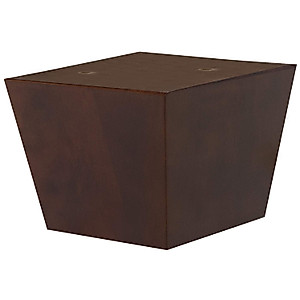 ComfortStyle Furniture Legs for Sofa Chair Couch or Ottoman, Set of 4 Replacement Feet, 3 Inch Tall, Square with Tapered Sides, Walnut Finish