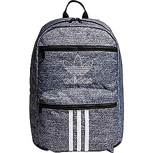 adidas Originals Originals National 3-Stripes Backpack, Onix Jersey/Black, One Size