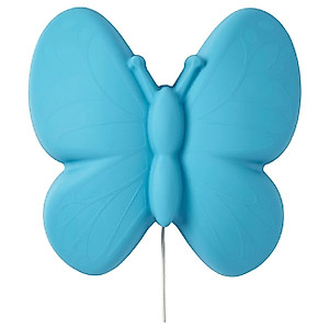 IKEA Little Loved Corner UPPLYST LED Wall Lamp, Butterfly Light Blue