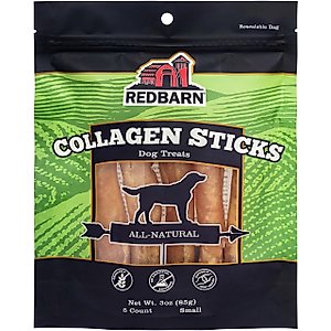 Redbarn Pet Products Beef Collagen Sticks for Dogs, Long Lasting Collagen Chews for Dogs, Bully Sticks Alternative High Protein Dental Treats with Natural Collagen for Joint, Skin & Coat Health