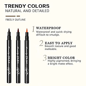 MAFK Liquid Eyeliner, Matte Pink, Waterproof, Smudge-Proof, Easy to Use and Remove