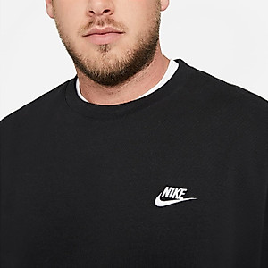 Nike Men's NSW Club Crew, Black/White, X-Large