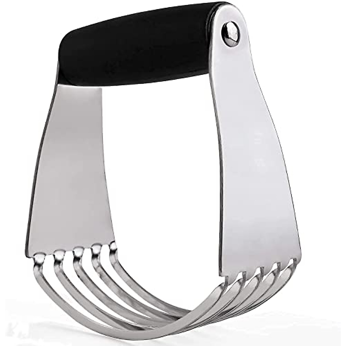 Pastry Cutter, Stainless Steel Dough Blender, Heavy Duty Pastry Blender and Dough Cutter with Blades for Butter, Pie Crust and Cake