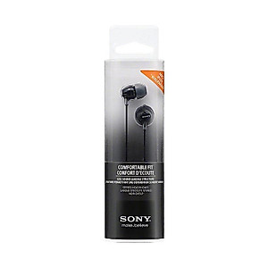 Sony MDR-EX15LP Fashion Color EX Series in-Ear Earbud Headphones (Black) Lot of 24 - Pack