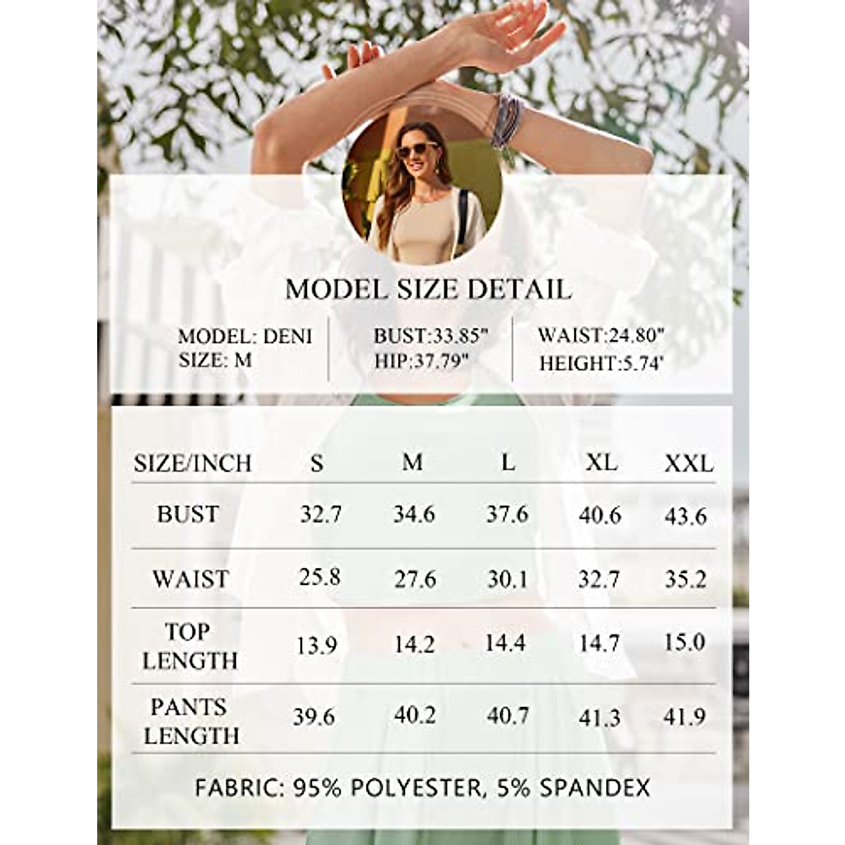 Ekouaer Lounge Sets Womens Pajama Set Short Sleeve Crop Top Loose Wide Leg Pants Casual Loungewear Set,Light Green,L