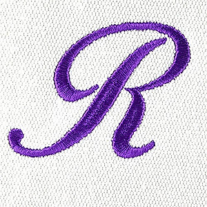 DALIX Monogrammed Beach Bag and Totes for Women Personalized Gifts Purple R