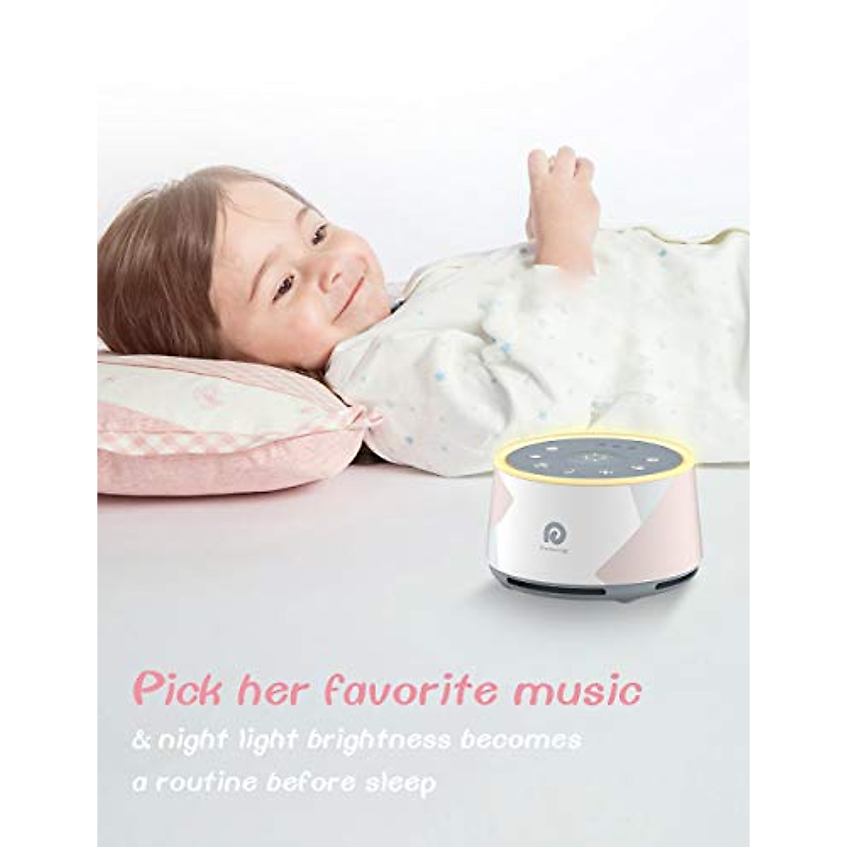 Dreamegg D1 Pro White Noise Sound Machine, 3-in-1 Baby Soother Sound Machine Separate Night Light, 29 HiFi Sounds, Noise Machine for Sleeping & Relaxation for Adults Baby Registry Gift (D1 Upgraded)