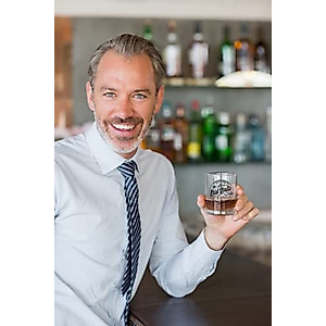 Old Balls Whiskey Glass - Funny Retirement or Birthday Gifts for Men - Unique Gag Gifts for Dad, Grandpa, Old Man, or Senior Citizen, 30th, 40th, 50th, 60th Birthday Gift for Men