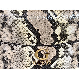 GUESS Nell Micro Mini Flap, Natural Python
