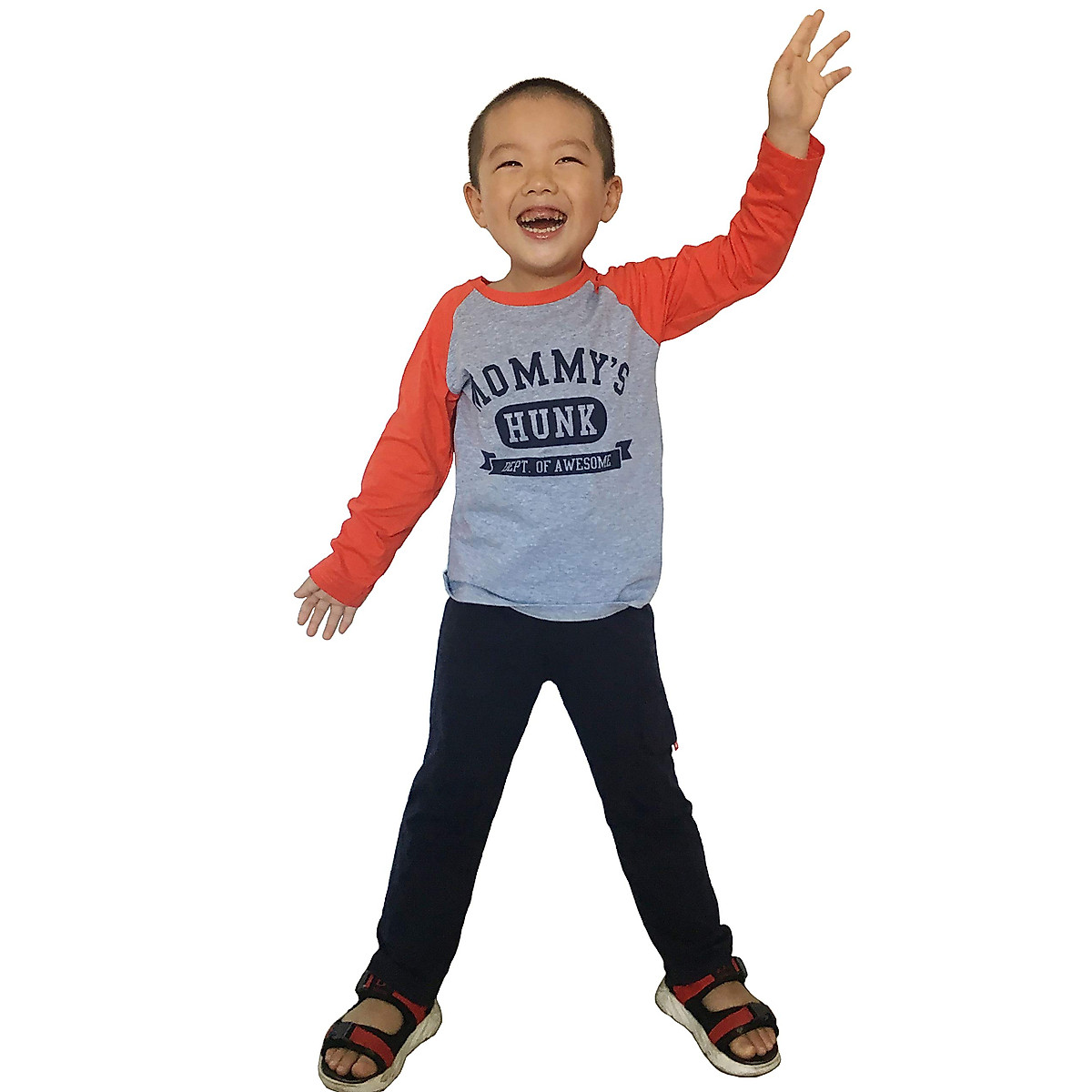 Coralup Toddler Boys Girls Unisex Cotton 2PCS Clothing Playwear Set(3-4Y,Mommy's Hunk)