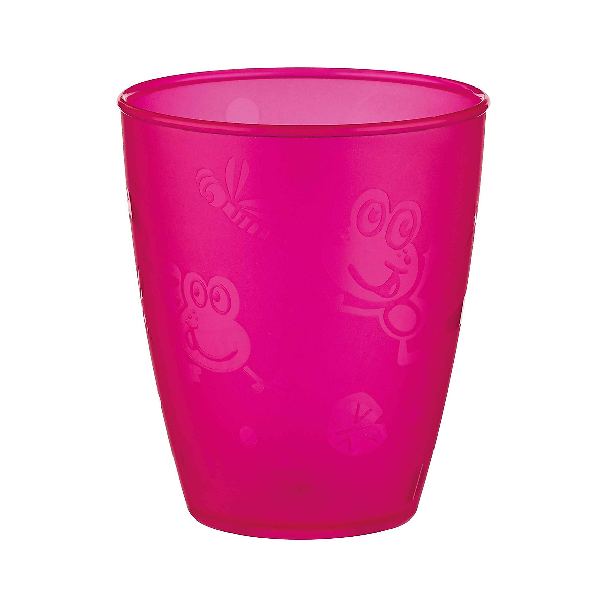 Nuby Plastic Fun Drinking Tumblers, Colors May Vary, 10 Oz, 4 Count