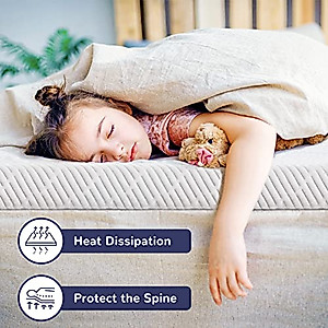 BedStory 3 Inch Queen Size Memory Foam Mattress Topper Firm, Pain-Relief Bed Topper, Enhanced Cooling Pad, Gel Infused High-Density Foam Motion Isolation, Skin-Friendly Cover CertiPUR-US Certified