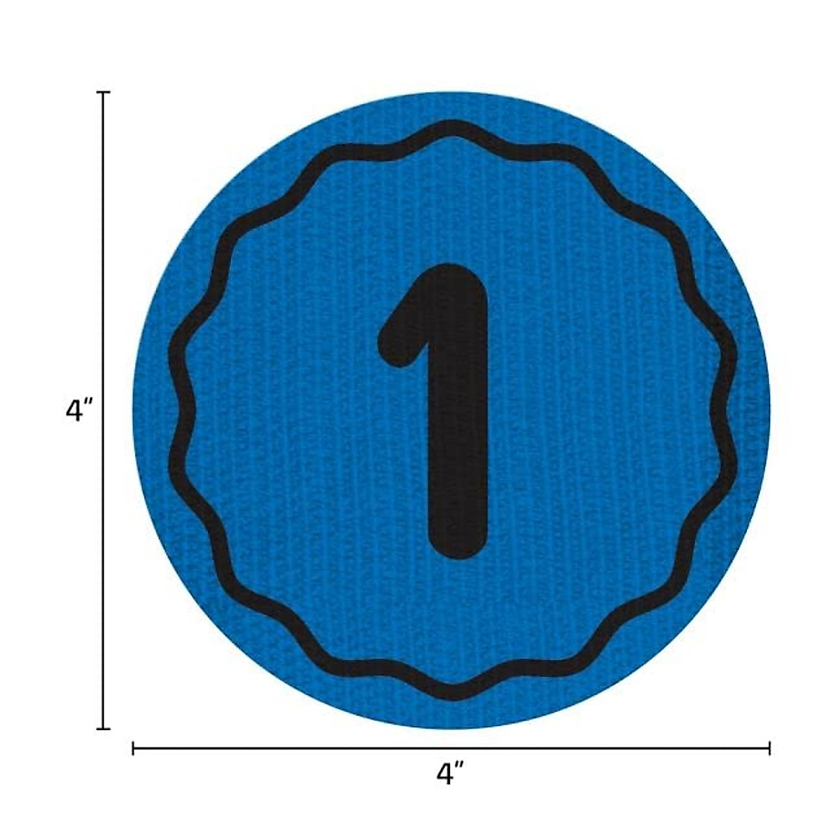 Really Good Stuff Carpet Mark-Its – 36 Pack–Line-Up Helpers – Carpet Markers for the Classroom – Numbered Spot Markers and Labels – 4" Carpet Dots for Teacher Supplies