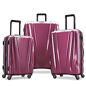 Samsonite SWERV DLX 28-Inch Tall Lightweight Hardside Travel Suitcase with 4 Spinner Wheels, Telescoping Handle, and TSA Lock, Solar Rose