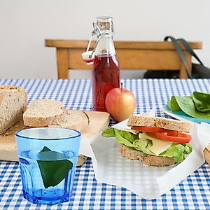 Colored Acrylic Glasses Drinkware, Unbreakable Glasses Drinking Set of 6, Plastic Cups Reusable, Dishwasher Safe, Small Water Tumbler Cups for Kids Picnic Christmas Gift Party Juice Whiskey Wine