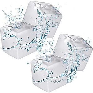 Universal Pool Weight Plastic Sand Bags Waterproof Pool Steps Weights for Above Ground Pools Fillable Ladder Weight Anchor Bag Container for Swimming Entry Systems (4, 10.63 x 10.63 Inches)