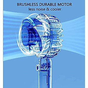 RNKRUN Mini HandHeld Portable Fan, Small Personal Battery Operated Fan Lash Fan Quiet usb Rechargeable 3 Speed Adjustable for Outside Travel Patios Indoor Shop Women Men Kids Girl Eyelash Makeup,white