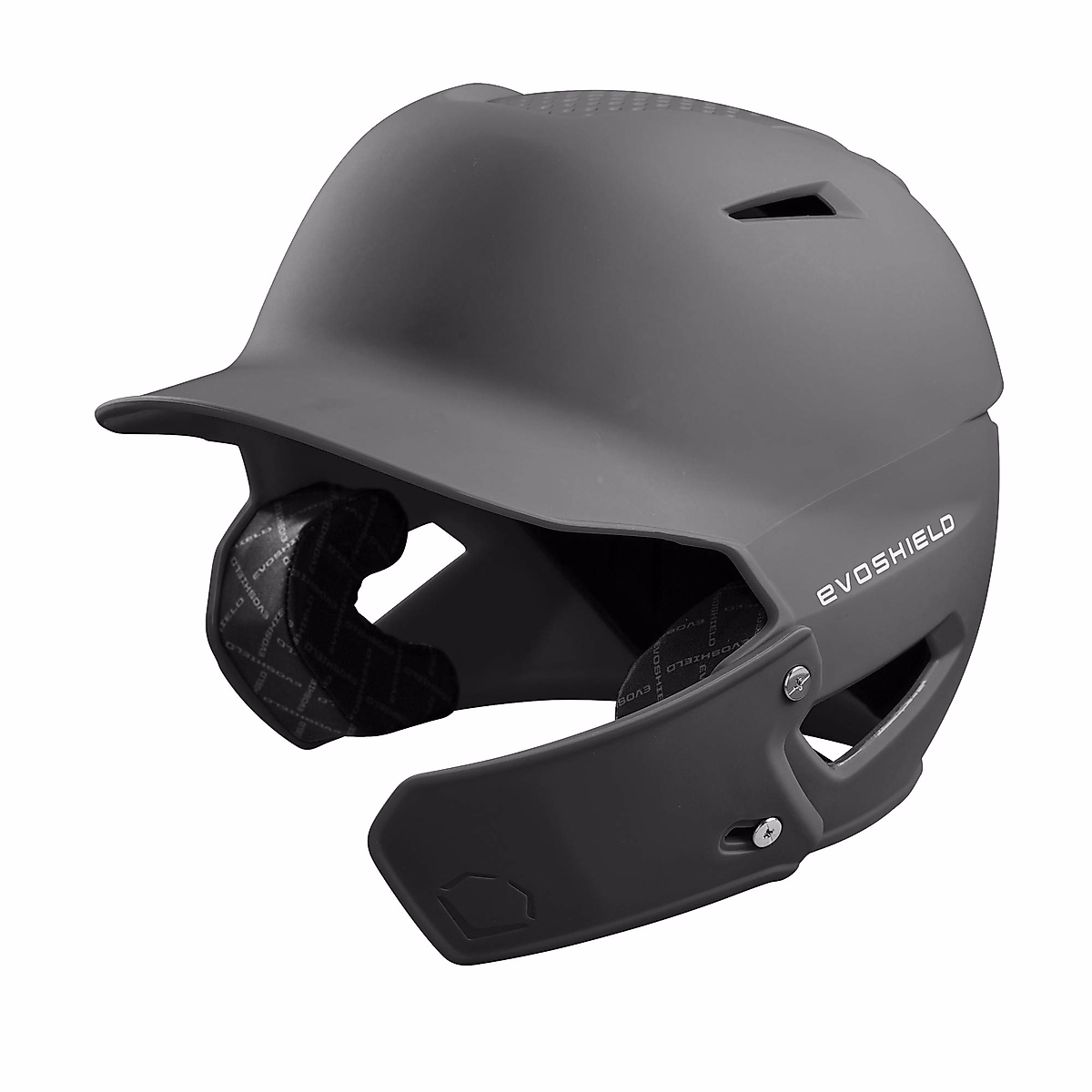 EvoShield XVT™ Matte Batting Helmet Face Shield - Charcoal, Left Handed Hitter