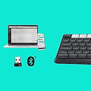 Logitech Bluetooth K375s Multi-Device Wireless Keyboard and Stand Combo