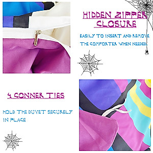 Kamisato Ayato 3-Pcs TV Duvet Cover Bedding Set with 1 Duvet Cover + 2 Pillowcases,Ultra Soft Microfiber Breathable Comforter Cover Sets,Printed Bedding Sets for Boys Girls Kids Teens 80"×90" (Full)