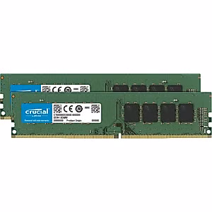 Crucial Memory Bundle with 32GB (2x16GB) DDR4 PC4-21300 2666 MT/s DR X8 DIMM 288-Pin Memory (CT2K16G4DFD8266) Compatible with OptiPlex SFF, Tower 3050, 3060, 3070, 5050, 5060, 5070, 7050, 7060, 7070