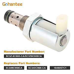 Injector Pressure Regulator Valve 6.0 Powerstroke IPR＆ICP Replacement for 2003-2010 Ford Super Duty F250 F350 F450 F550 E350 E450 Excursion 6.0L Diesel Turbocharged Replaces CM5126 AP63417 5C3Z9C968CA