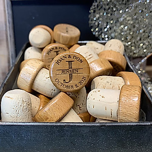 Wedding Favors for Guests Bulk 100 | Personalized Cork Wine Stopper Wedding Favors for Guests Bulk and Special Events