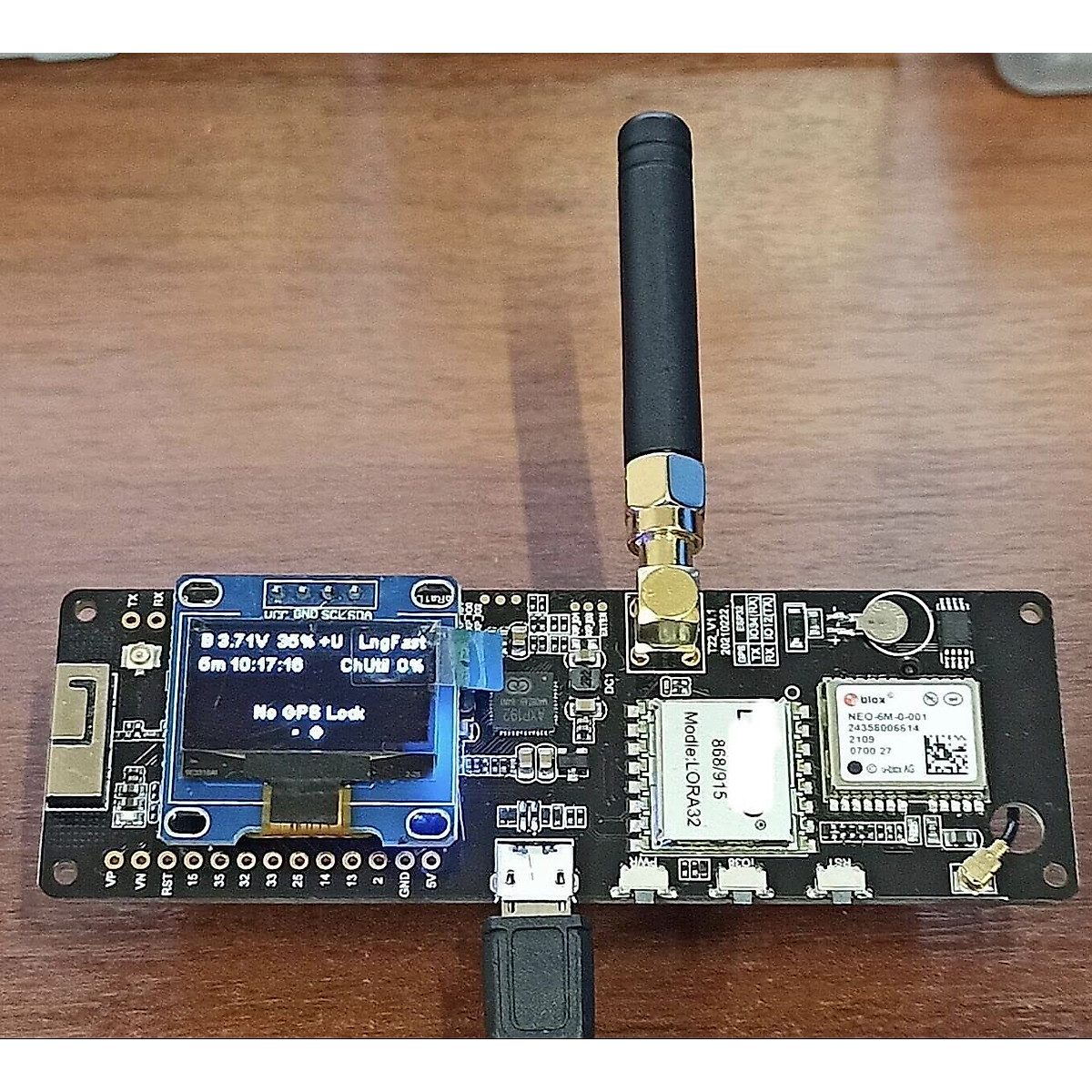XFCZMG Meshtastic V1.1 ESP32 LoRa 915Mhz Wireless Module WiFi GPS NEO-6M with OLED Display for Arduino