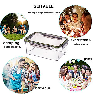 Foncroto Sandwich Food Storage Containers With Lids: 118 OZ Reusable Leakproof Storage Containers With Lids,Plastic Meal Prep Storage Container for Sandwich Vegetable,Salad,Fruit
