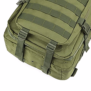 REEBOW GEAR Military Tactical Backpack Large Army 3 Day Assault Pack Molle Bag Boys Backpacks for School Army Green