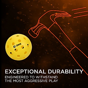 ONIX Graphite Z5 Pickleball Paddle & Pure 2 Outdoor Pickleball Balls (6-Pack) Specifically Designed and Optimized for Pickleball