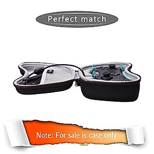LTGEM Controller Case Compatible with Razer Wolverine V2 / Wolverine V2 Chroma Wired Gaming Controller（Black+Gray）