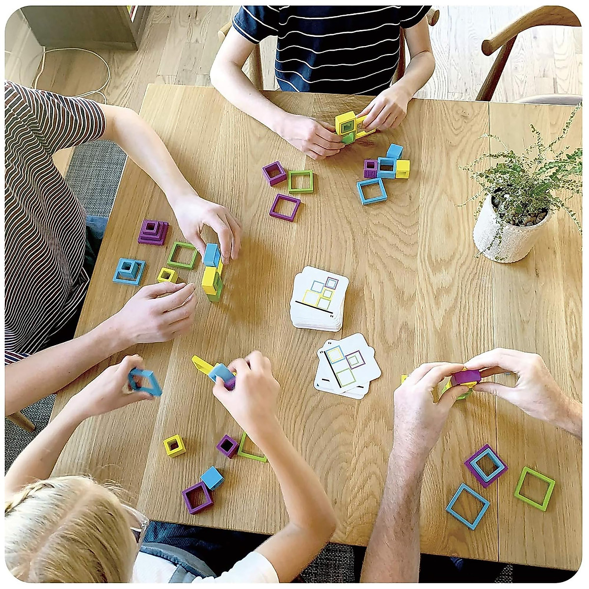 ROO GAMES You’ve Been Framed! - Fast-Paced Stacking and Building Game - For Ages 8+ - Match the Pattern, Slap the Card, Win!