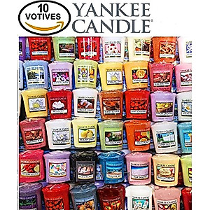 Yankee Candle Votives - Grab Bag of 10 Assorted Votive Candles (10 Ct Food Fragrances Mixed)